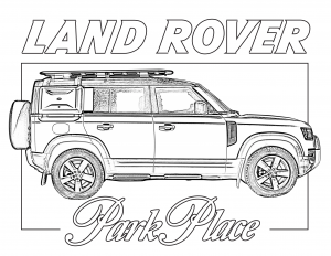 Park Place Land Rover “Defender 2020” Coloring Pages and Fun Facts ...